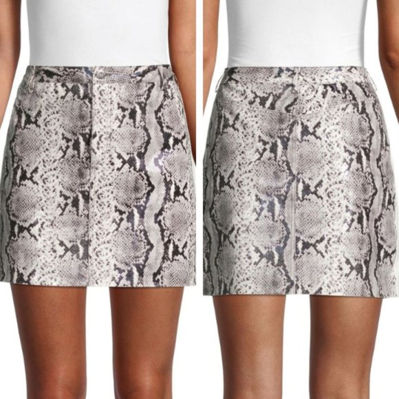 BB Dakota | Skirts | Nwt Bb Dakota Python On The Prowl Snakeskinprint ...